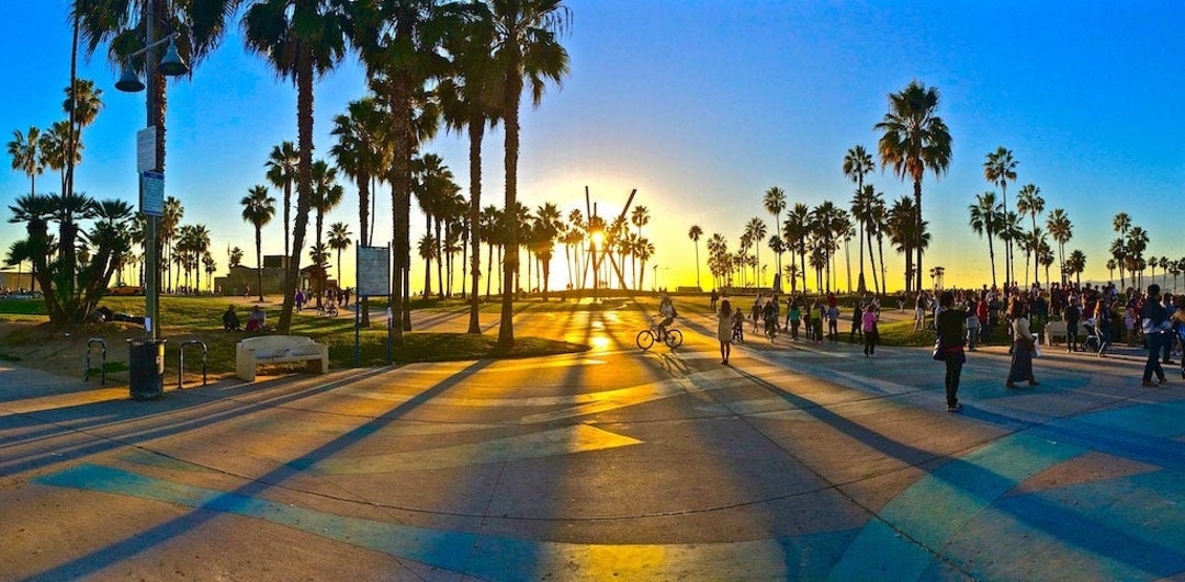VENICE BEACH BOARDWALK | Los Angeles | California | Landscape | Sunset ...