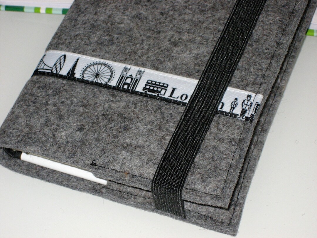 Notebook With Wool Felt Cover – Skyline LONDON | Felt Book Cover A4/A5 ...