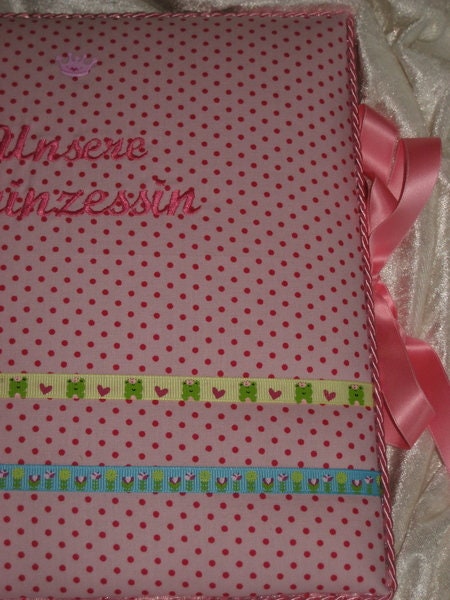 Baby Album our Princess, Baby Photo Book Embroidered, Pink-pink, With ...