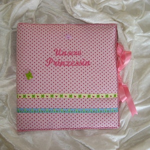 Baby Album our Princess, Baby Photo Book Embroidered, Pink-pink, With ...