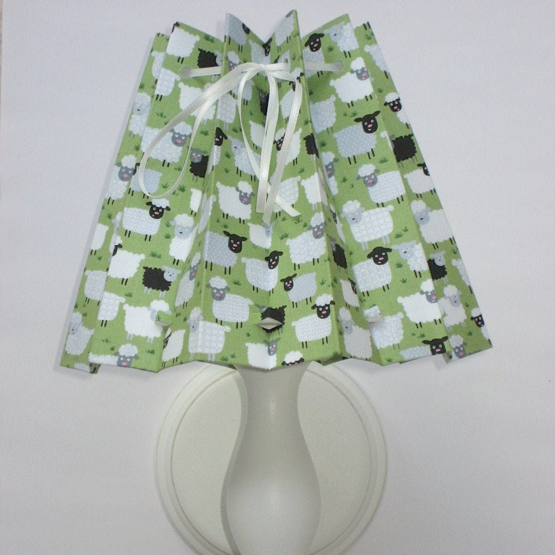 Small Fabric-covered Lampshade SCHÄFCHEN, Sheep, Lamps, Table Lamp ...