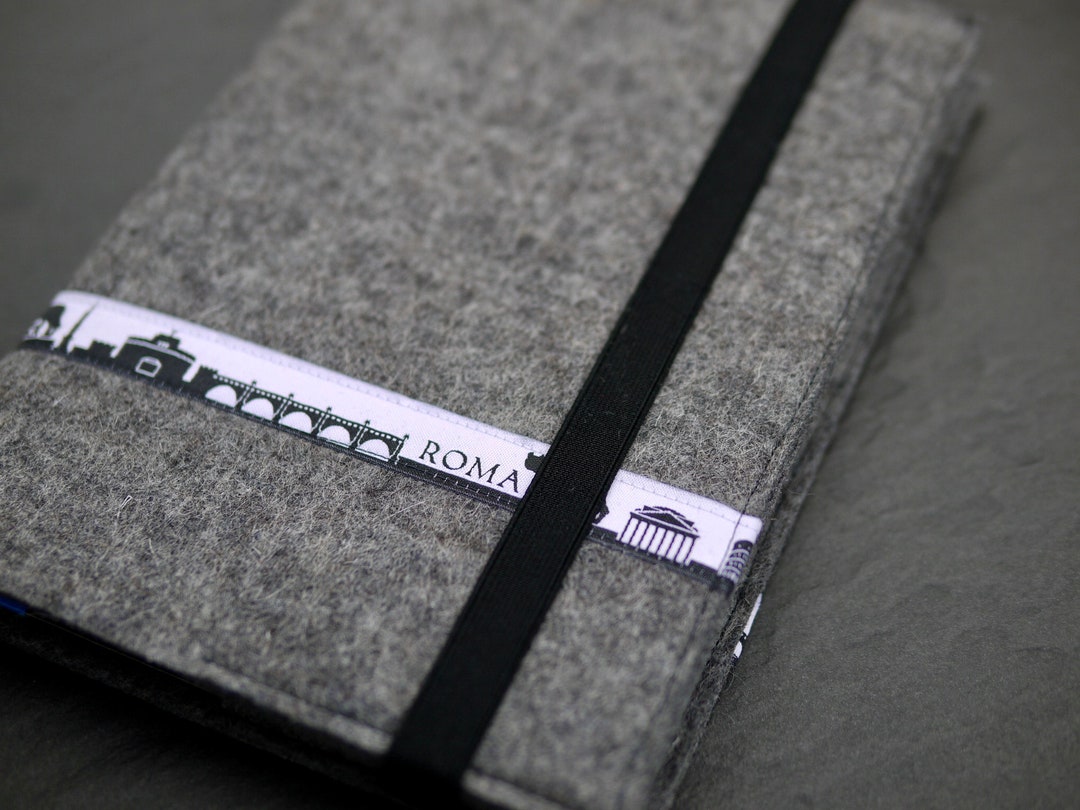 Notebook With Book Cover Wool Felt With Skyline ROME, 3 Sizes, Book ...
