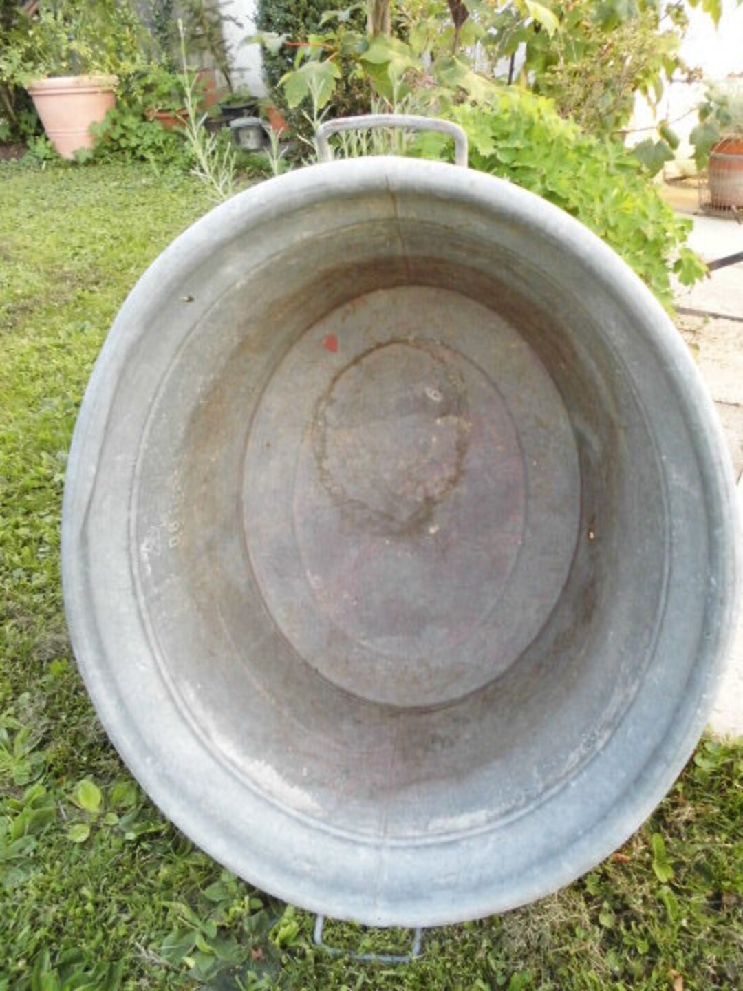 80 Liter Old ZINC PAN With 2 Handles, Ca. 40s - Etsy