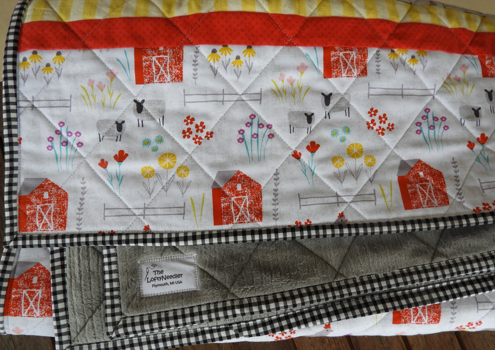 Farm Baby Quilt/barn Baby Quilt/farm Life Quilt/farm Quilt/chicken ...
