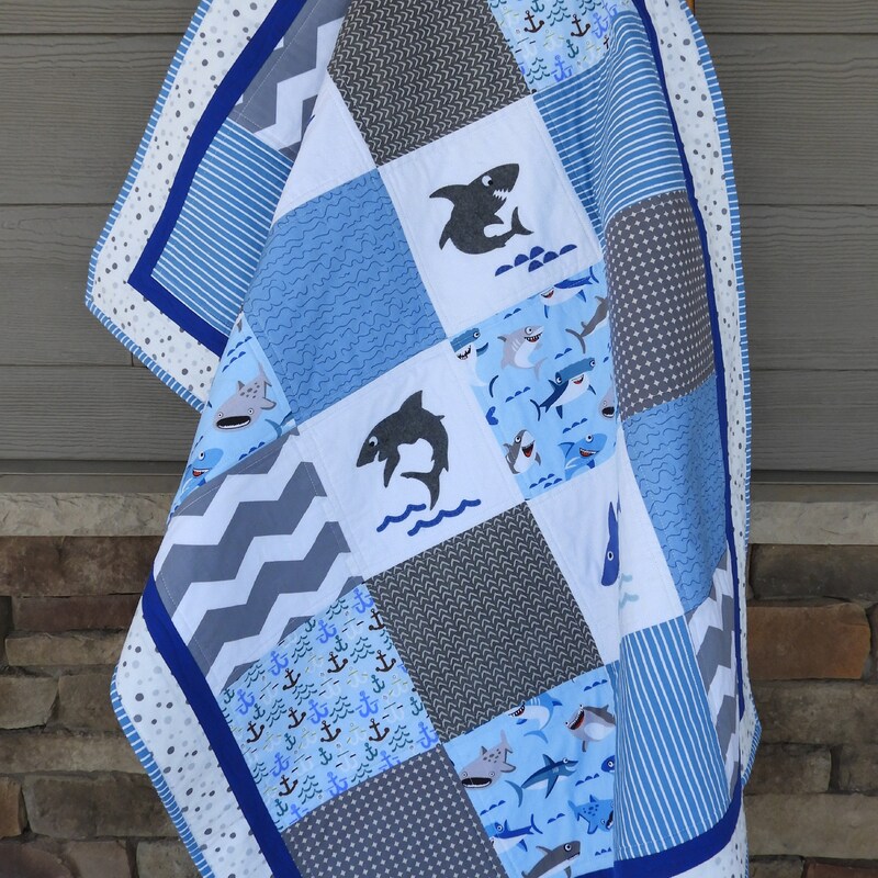 Shark Quilt - Etsy