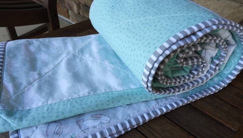 Cottontail Quilt/bunny Quilt/rabbit Baby Quilt/handmade Baby | Etsy