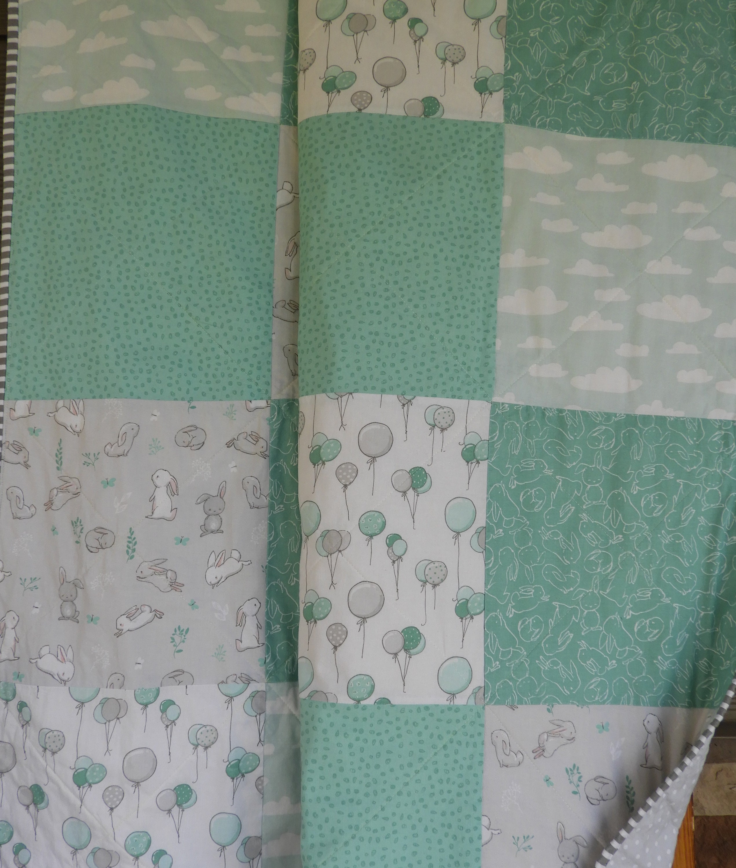 Cottontail Quilt/bunny Quilt/rabbit Baby Quilt/handmade Baby - Etsy