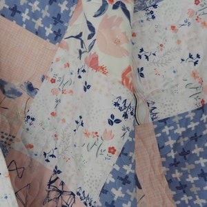 Boho Baby Quilt/watercolor Quilt/ Blush Baby Quilt/ Boho Nursery ...
