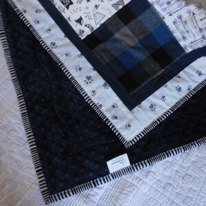 Rustic Nursery/northwoods Baby Quilt/forest Quilt/bear/deer/woodland ...