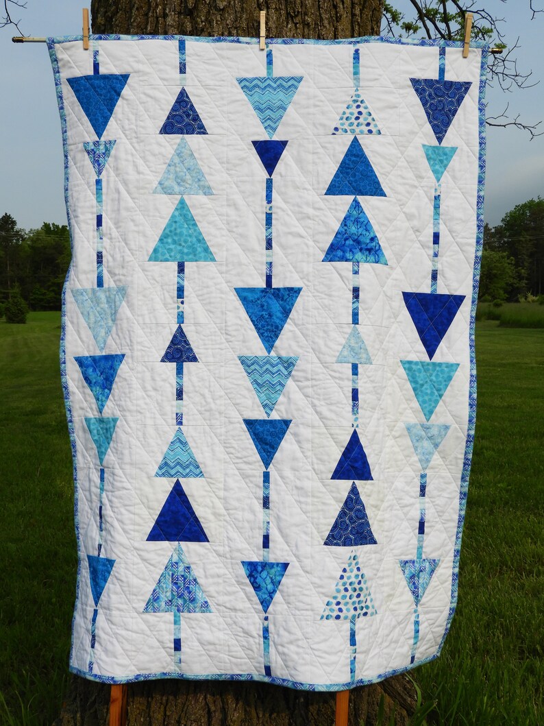 Arrow Baby Quilt/modern Baby Quilt/handmade Baby Quilt/tribal Baby ...