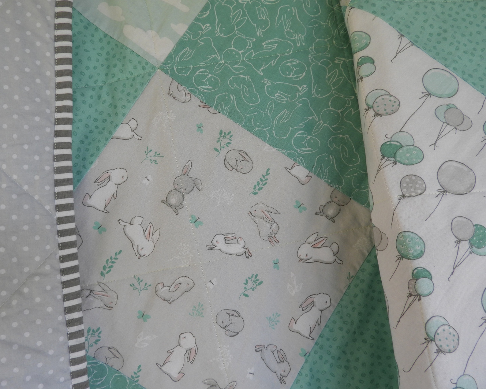 Cottontail Quilt/bunny Quilt/rabbit Baby Quilt/handmade Baby | Etsy