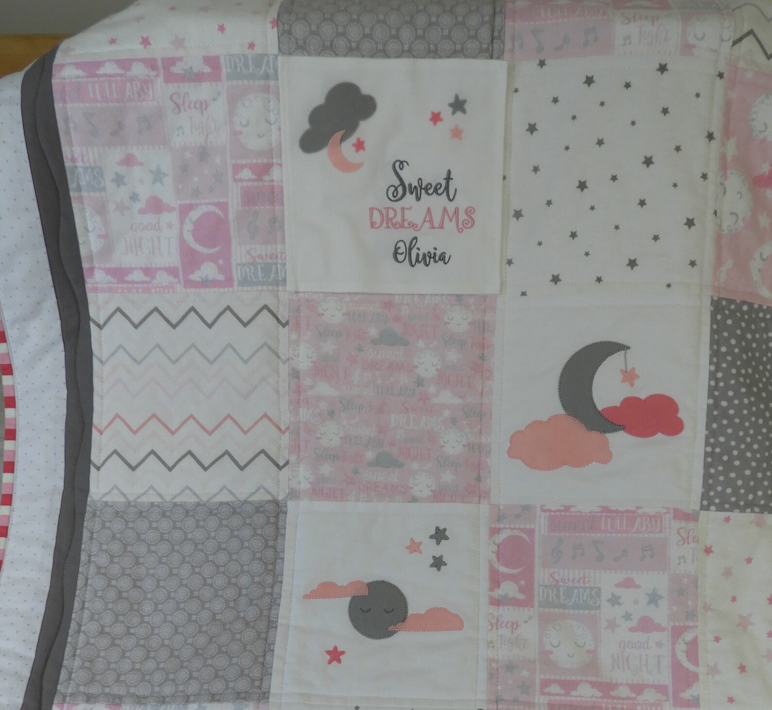 Moon Baby Quilt/moon Stars Quilt/to the Moon Baby - Etsy