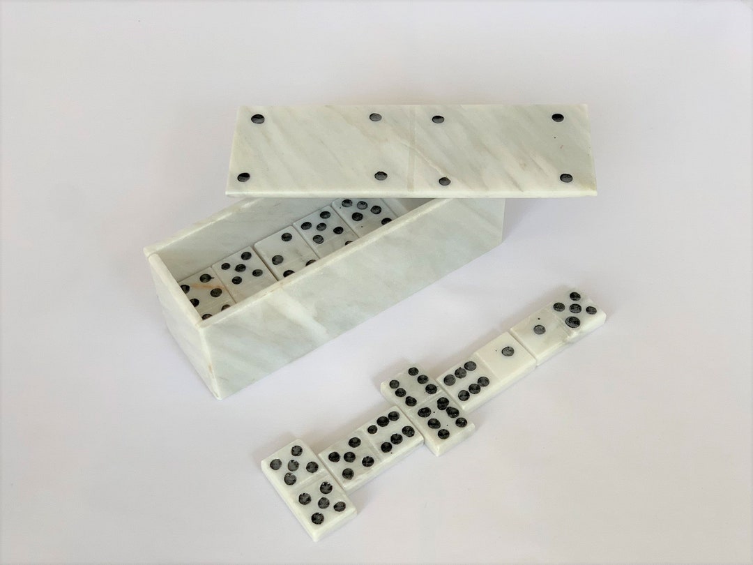 Domino-set Made of Onyx Marble - Etsy