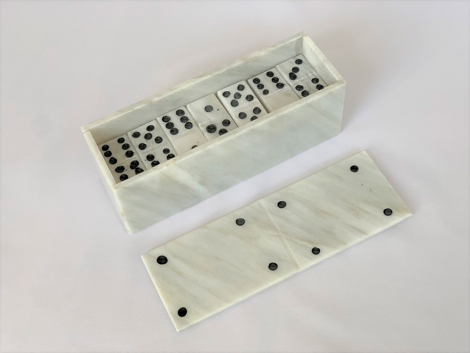 Domino-set Made of Onyx Marble - Etsy