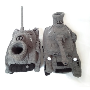 Panzer Slippers Crochet Pattern English and German, Detailed DIY, Pz ...