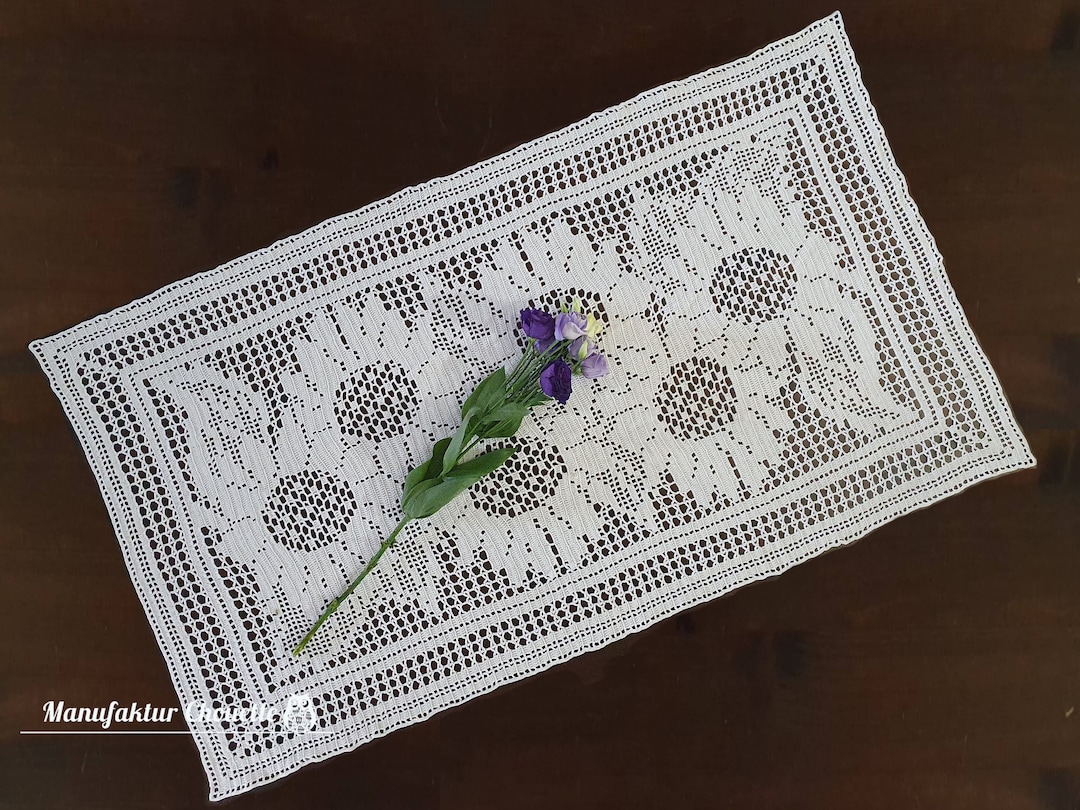 Table Runner Sunflowers, Summer Collection, DIY Instructions, Counted ...