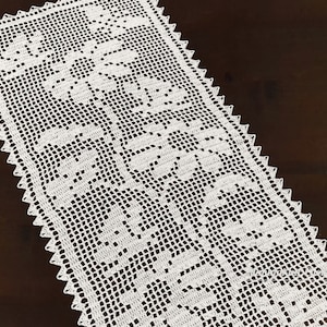 Narrow Table Runner "butterflies", Spring Collection, Crochet Pattern ...