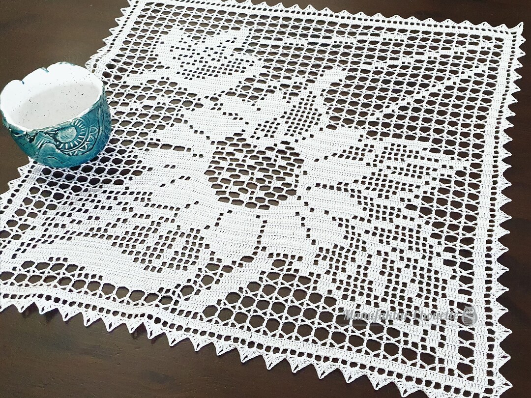 Doily Sunflower, Summer Collection, DIY Instructions With Counted ...