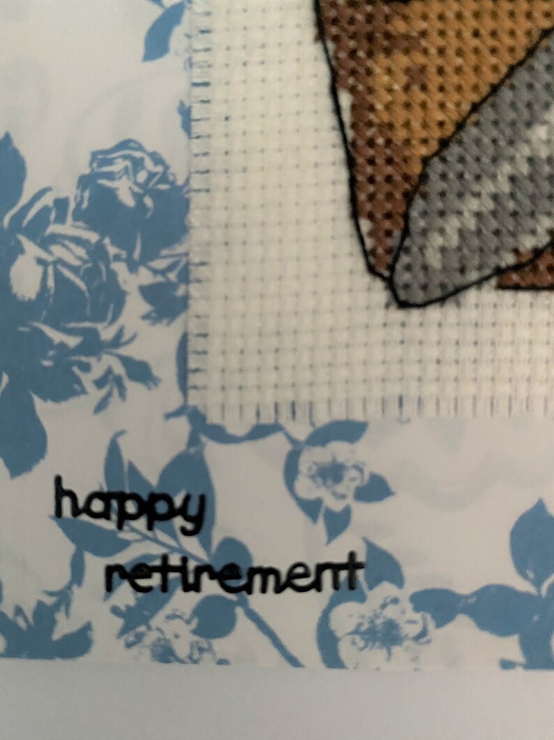 Happy Retirement Card Retirement Card-retirement Cross Stitch | Etsy