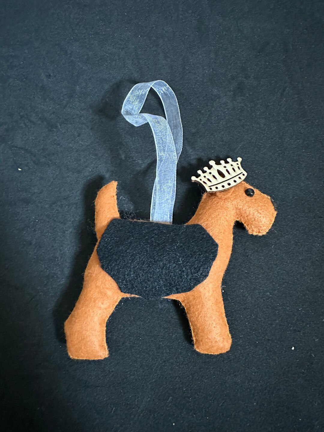 Airedale in Crown- Airedale Decoration - Etsy