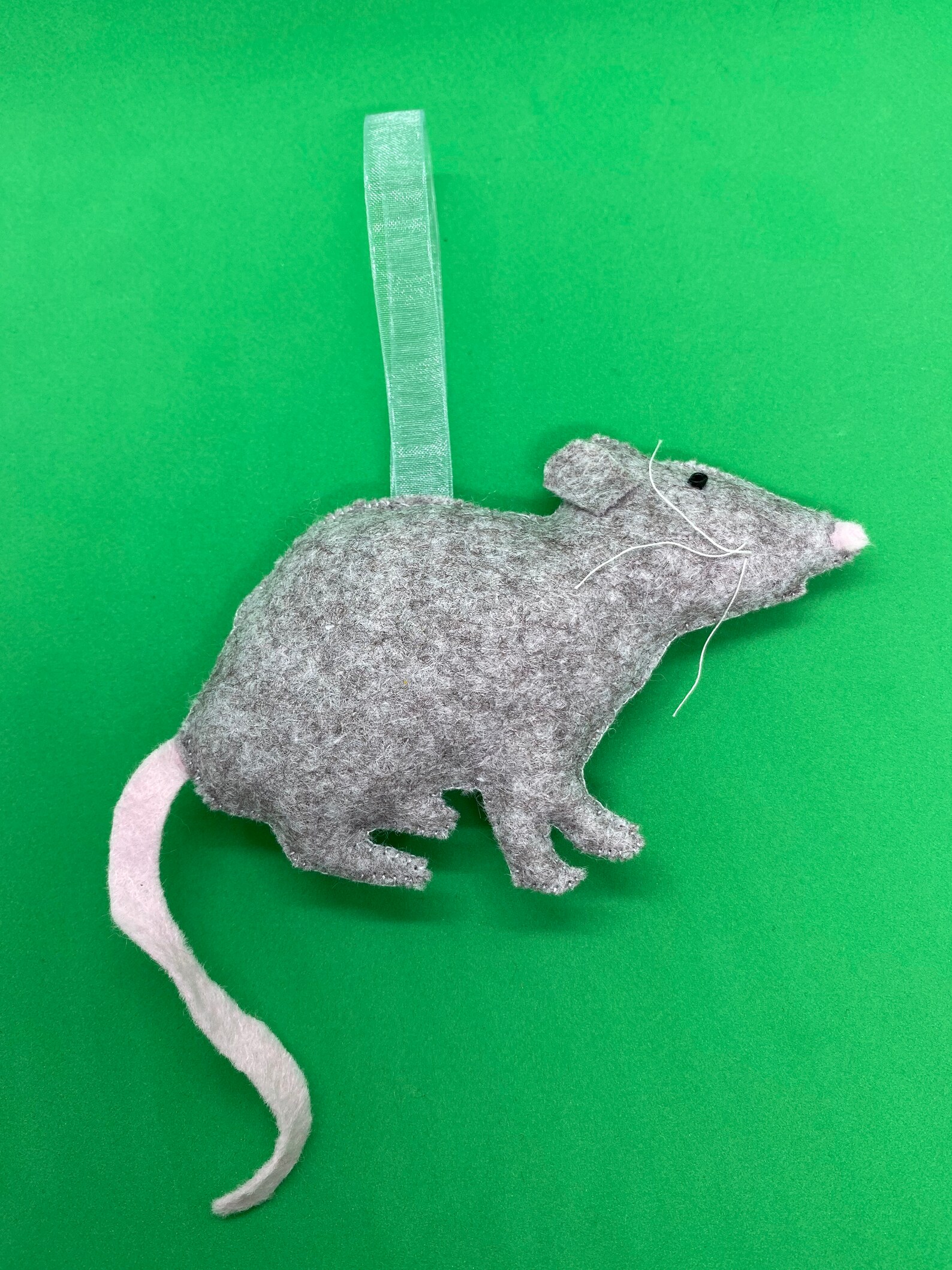 Mr Rat Grey Felt Rat Hanging Decoration Rat Decor Gift for - Etsy
