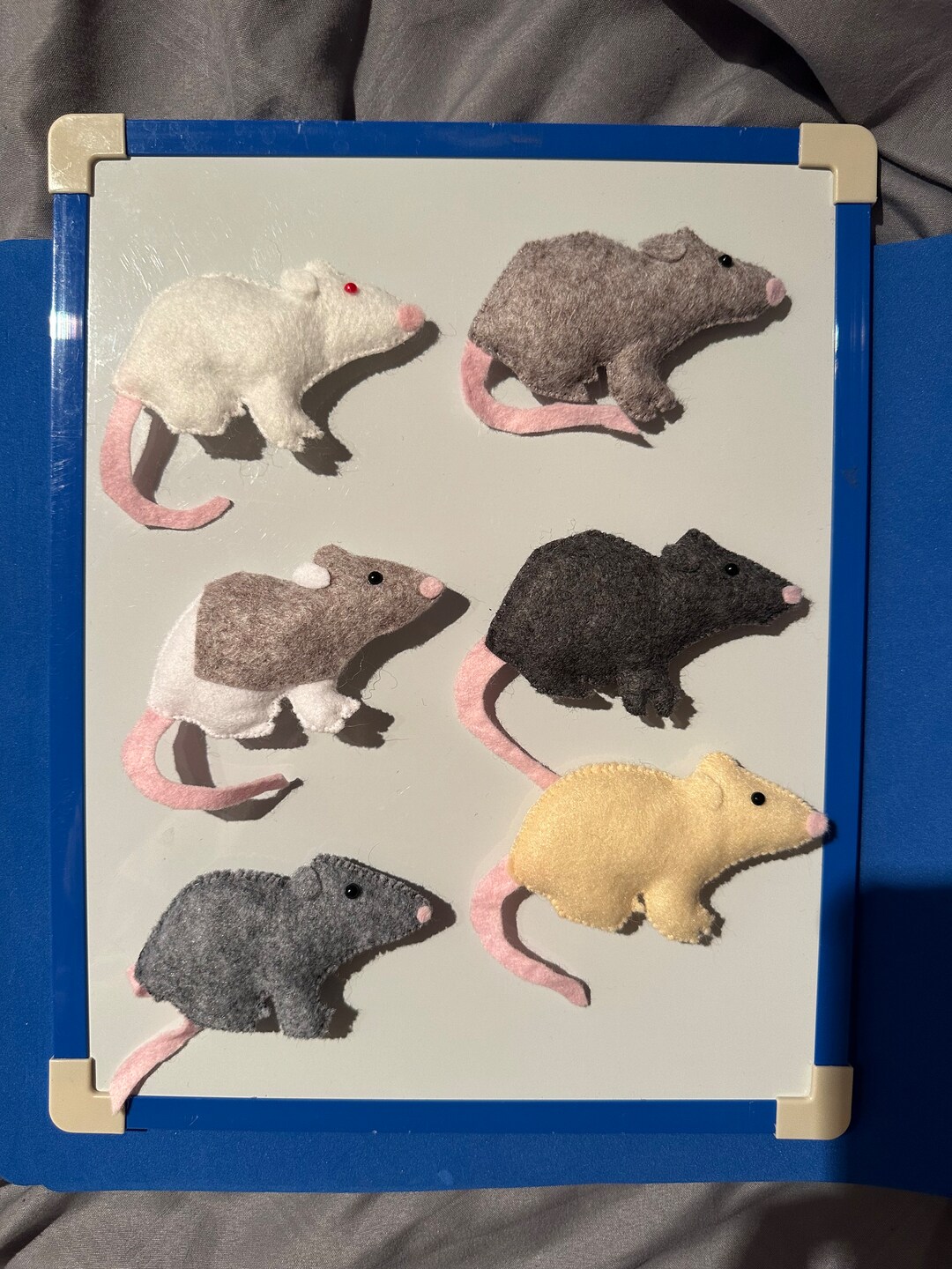 Small Rat Magnet- Felt Rat Fridge Magnets - Etsy