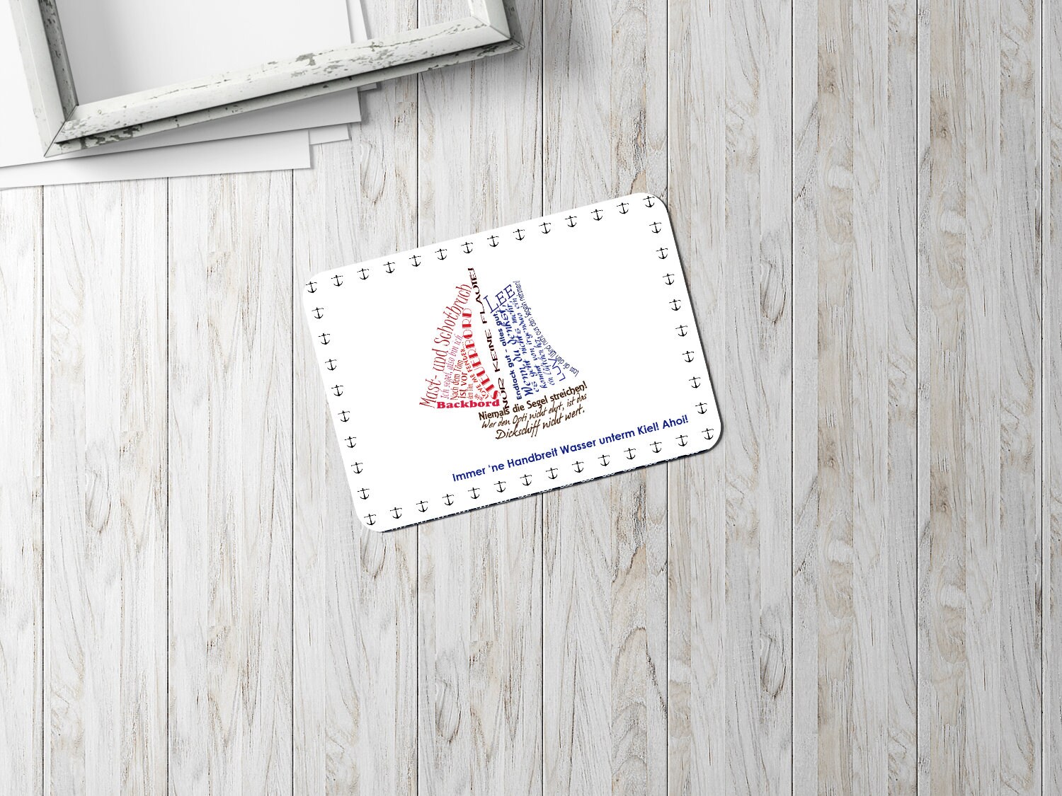 Maritime Postcard Saying Sailing Map for Sailors Greetings Sea - Etsy