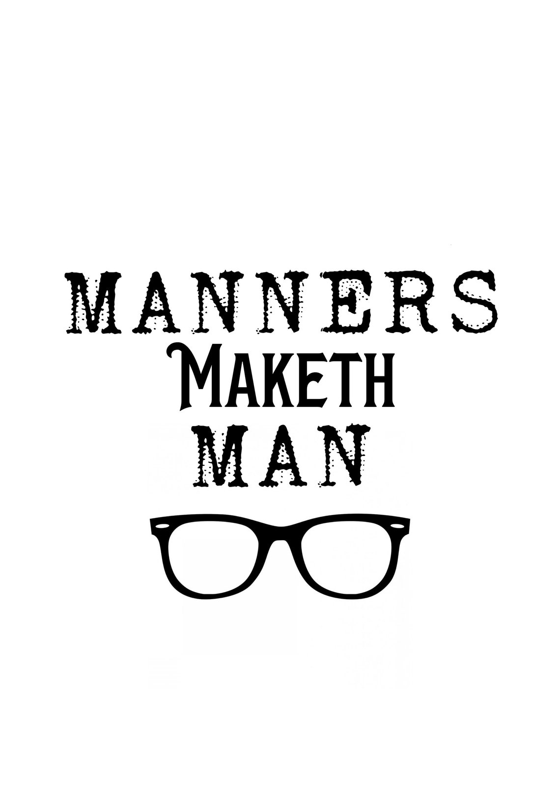 Manners Maketh Man Kingsman Quote Print - Etsy