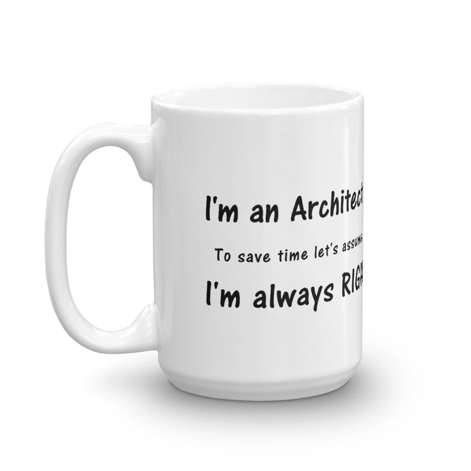 Architect Gift Mug. Architecture Wall Art Gift for Friend. Funny Coffee ...