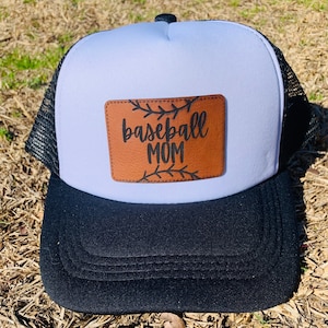 Softball Hat, Softball Leather Patch, Baseball Patch, Baseball Hat, Hat ...
