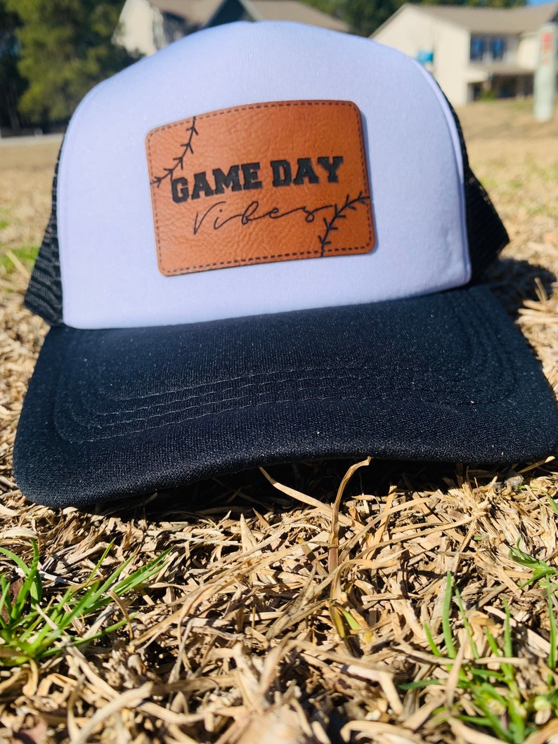 Softball Hat, Softball Leather Patch, Baseball Patch, Baseball Hat, Hat ...