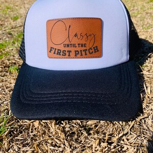 Softball Hat, Softball Leather Patch, Baseball Patch, Baseball Hat, Hat ...