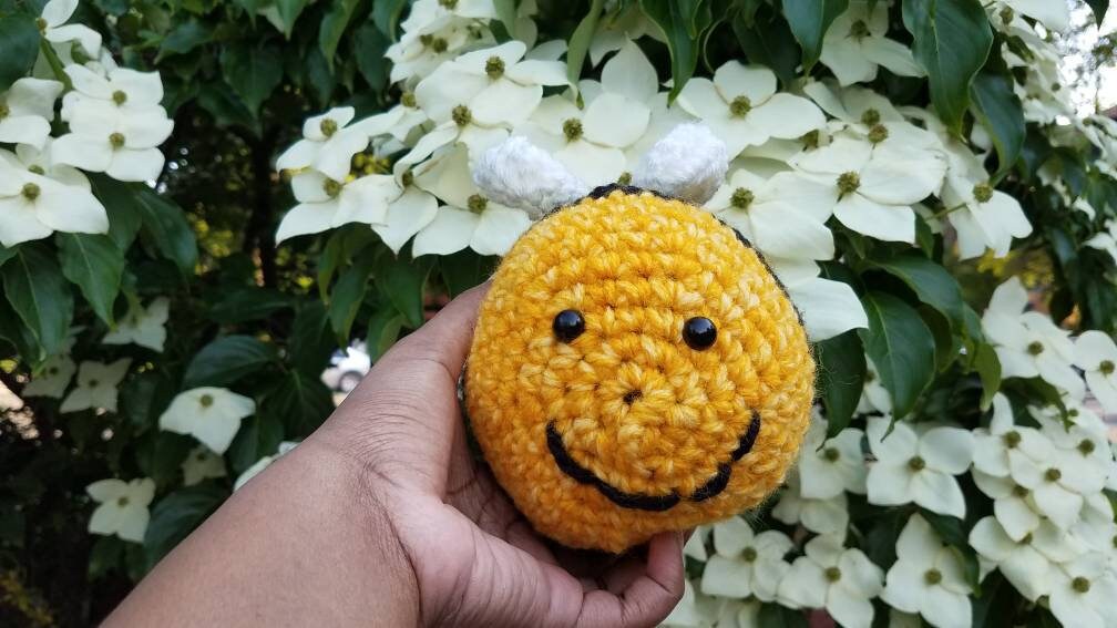 Smiling Summer Bee Family Snuggly Gift Bumble Bee Gifts Crochet Bee ...