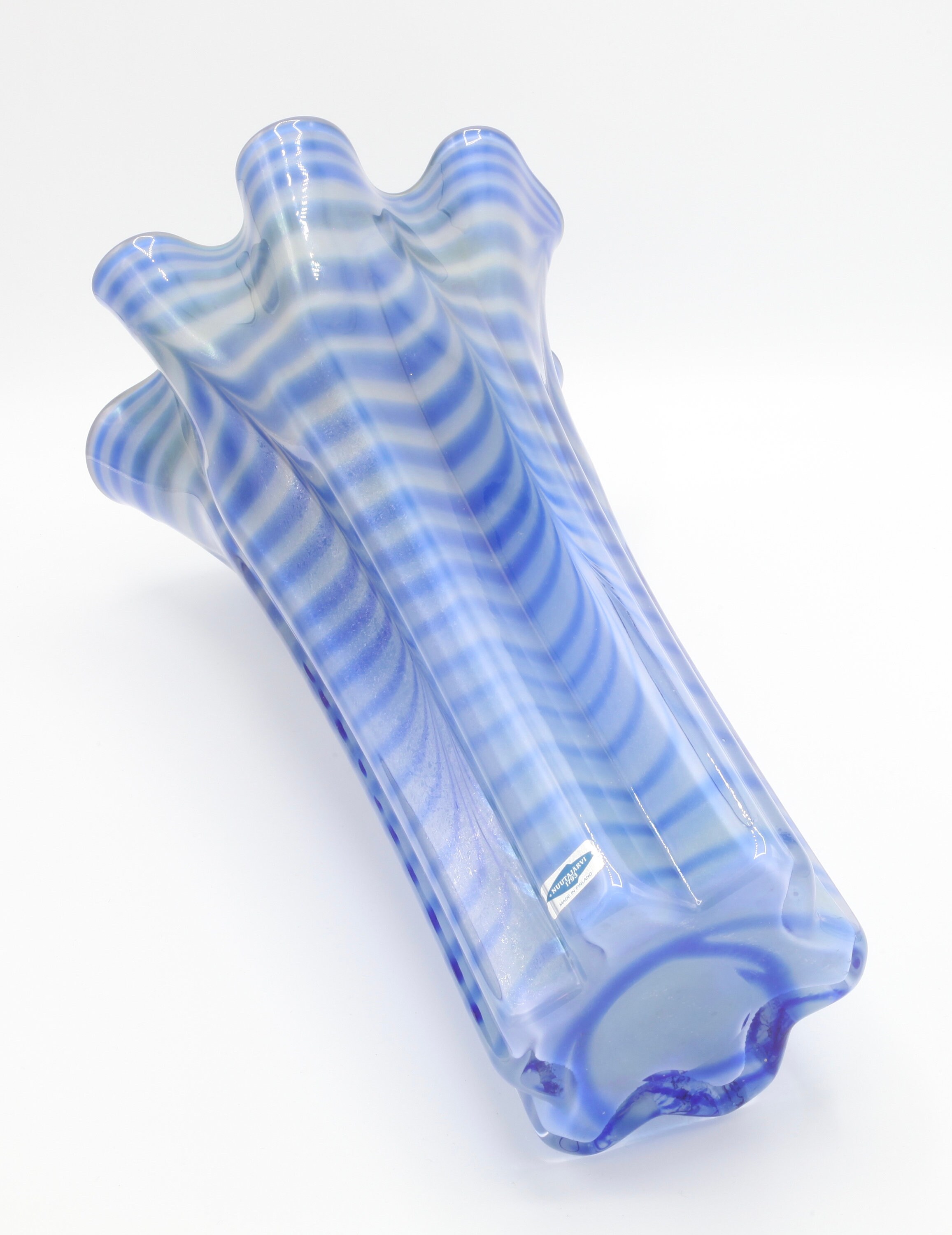 Oiva Toikka KOP Centerpiece Vase Sea Blue Massive Art Glass Rare ...