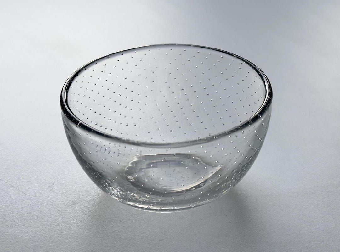 Gunnel Nyman Pore GN 28 Sugar Bowl Controlled Bubbles Art Glass Item by ...