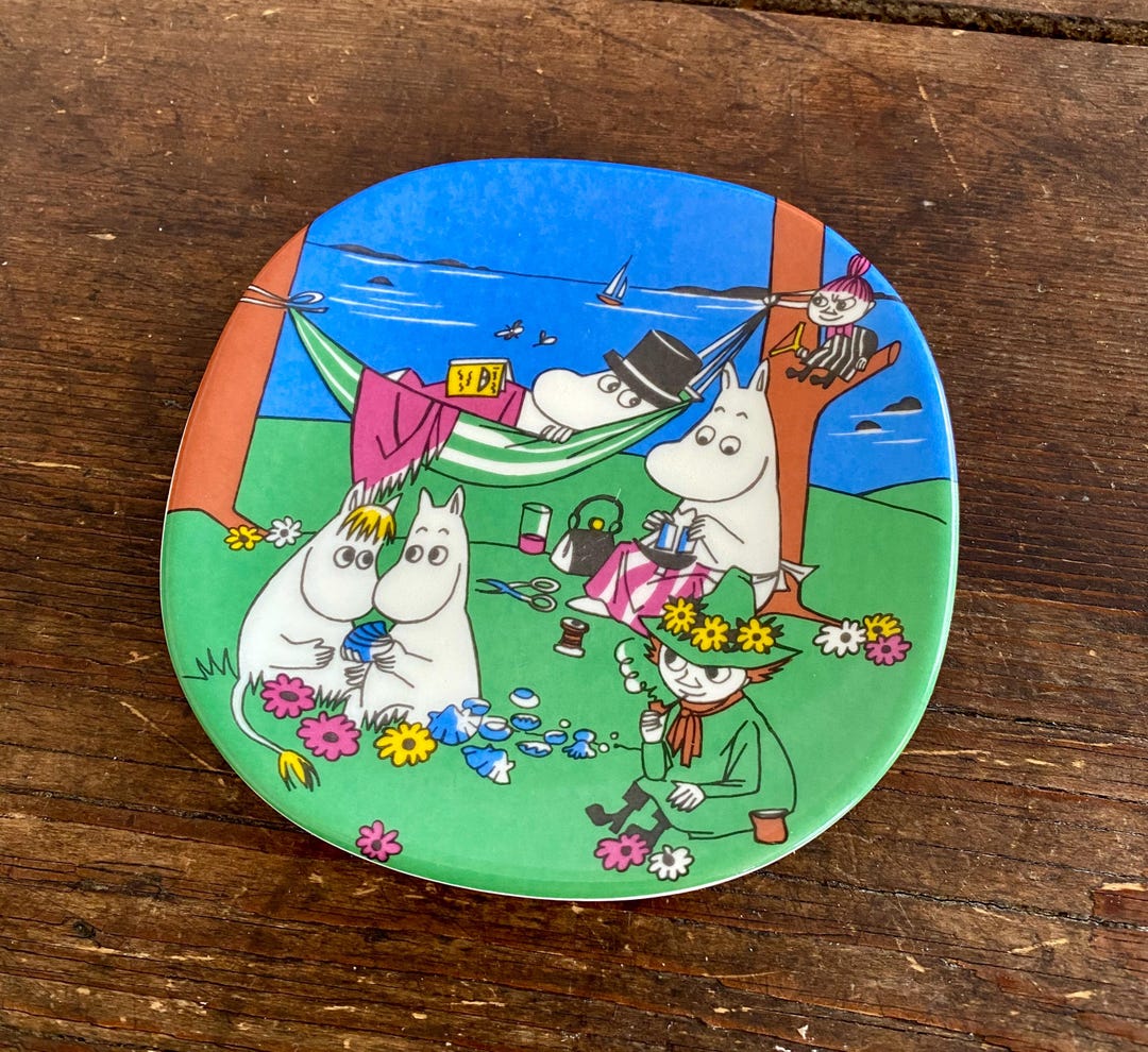 Arabia Finland Moomin Wall Plate Happy Together (perheidyli) Vintage ...
