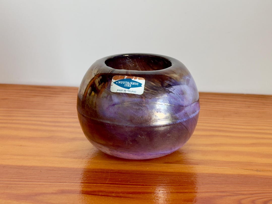 Nuutajärvi Pilvi Violet Candle Holder for Tealight Design Glass by ...
