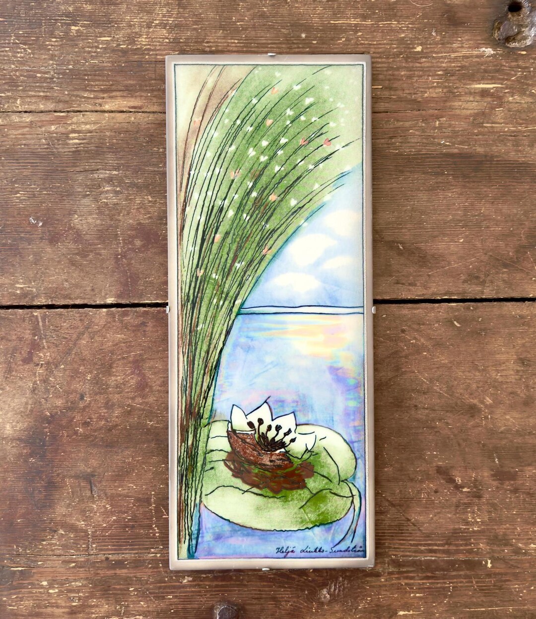 Arabia Finland Smiling Nature Wall Plate Very Rare and Large Vintage ...