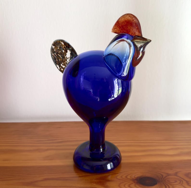 Oiva Toikka Festive Rooster (kukko) Glass Bird 1997 25 Years ...