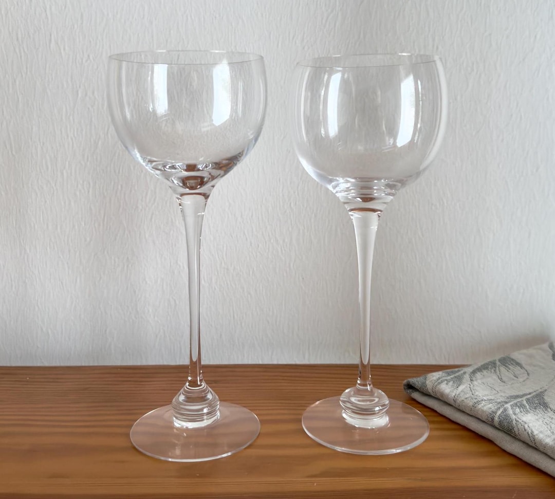 Iittala Finland Aurora Two Wine Glasses Vintage Elegant Design Glass by ...