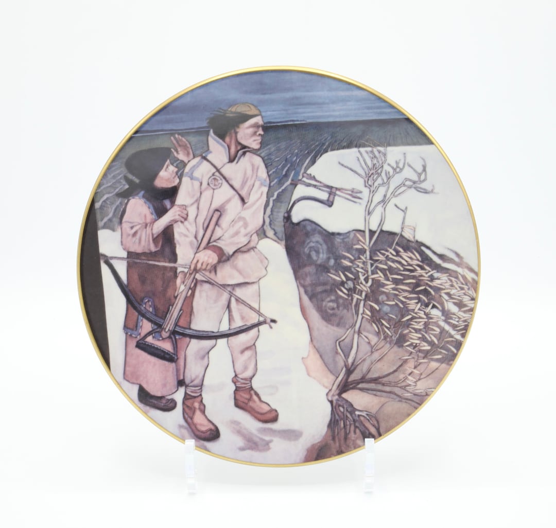 Arabia Finland Kalevala 2 Joukahainen's Revenge Rare Vintage Wall Plate ...