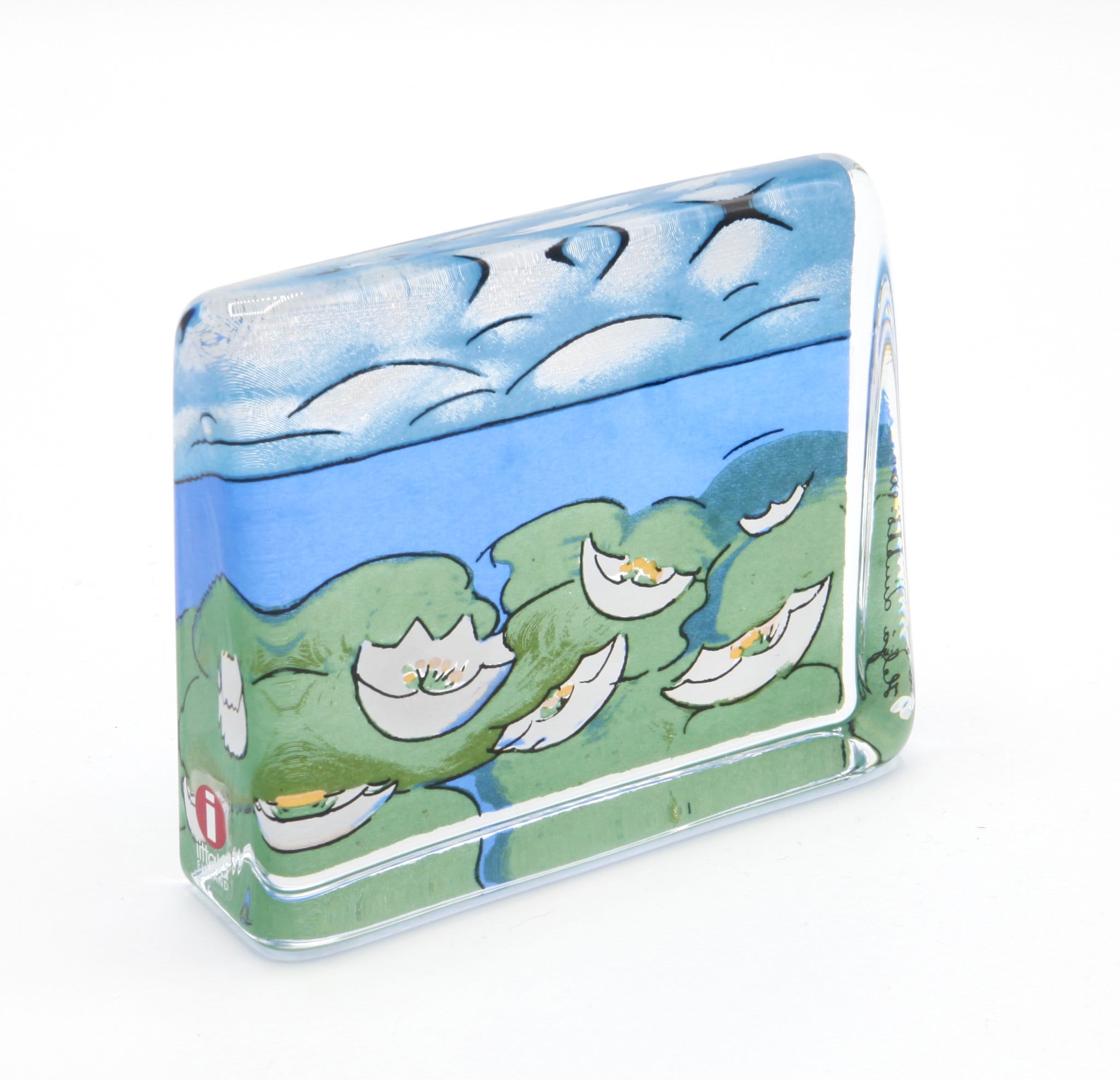 Iittala Finland Summer of (suomen Suvi) Glass Decoration Paperweight ...