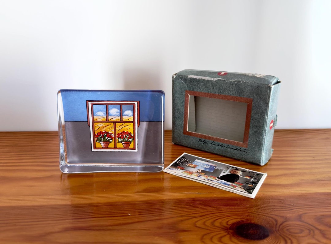 Iittala Finland View Over the Countryside Glass Decoration Paperweight ...