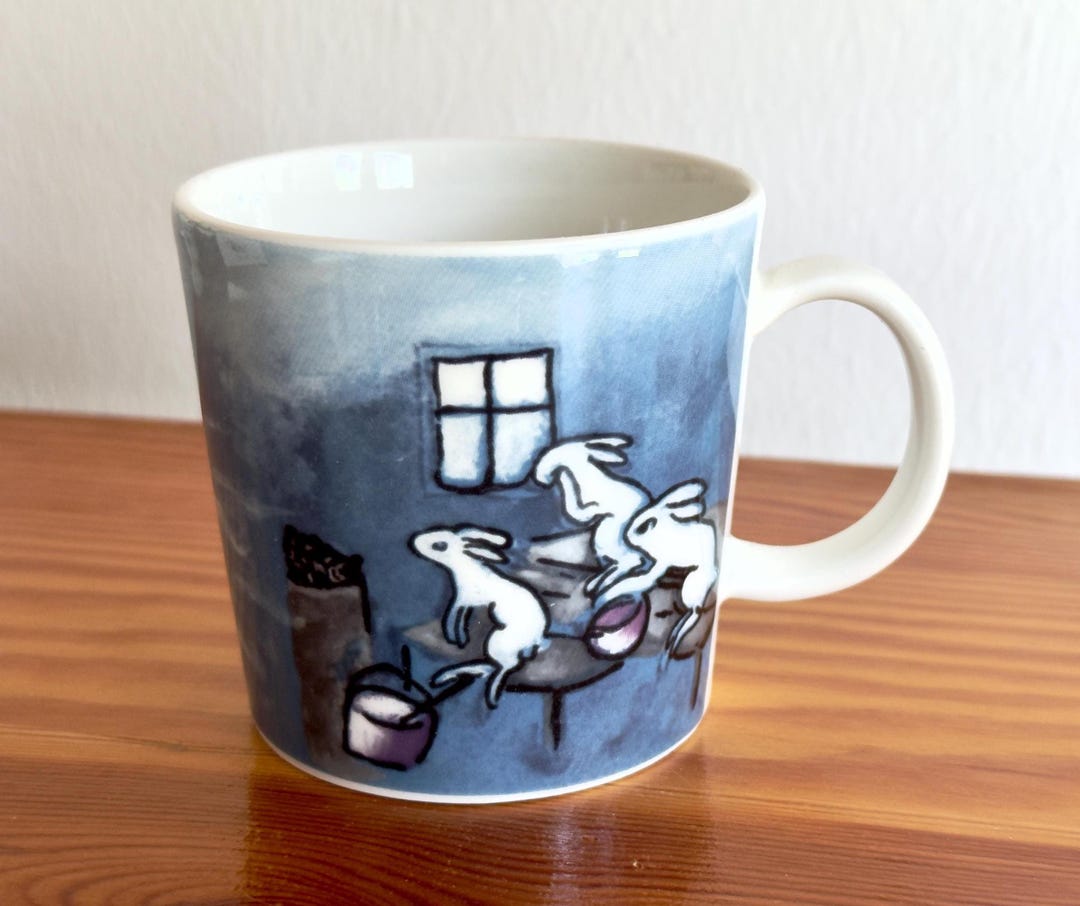 Arabia Finland Bunny Mug Dear Sauna (rakas Sauna) Teema Ceramic ...