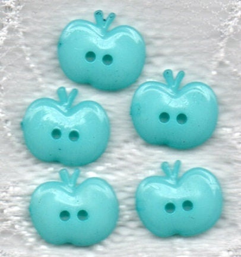 5 Children's Buttons, Apples - Etsy