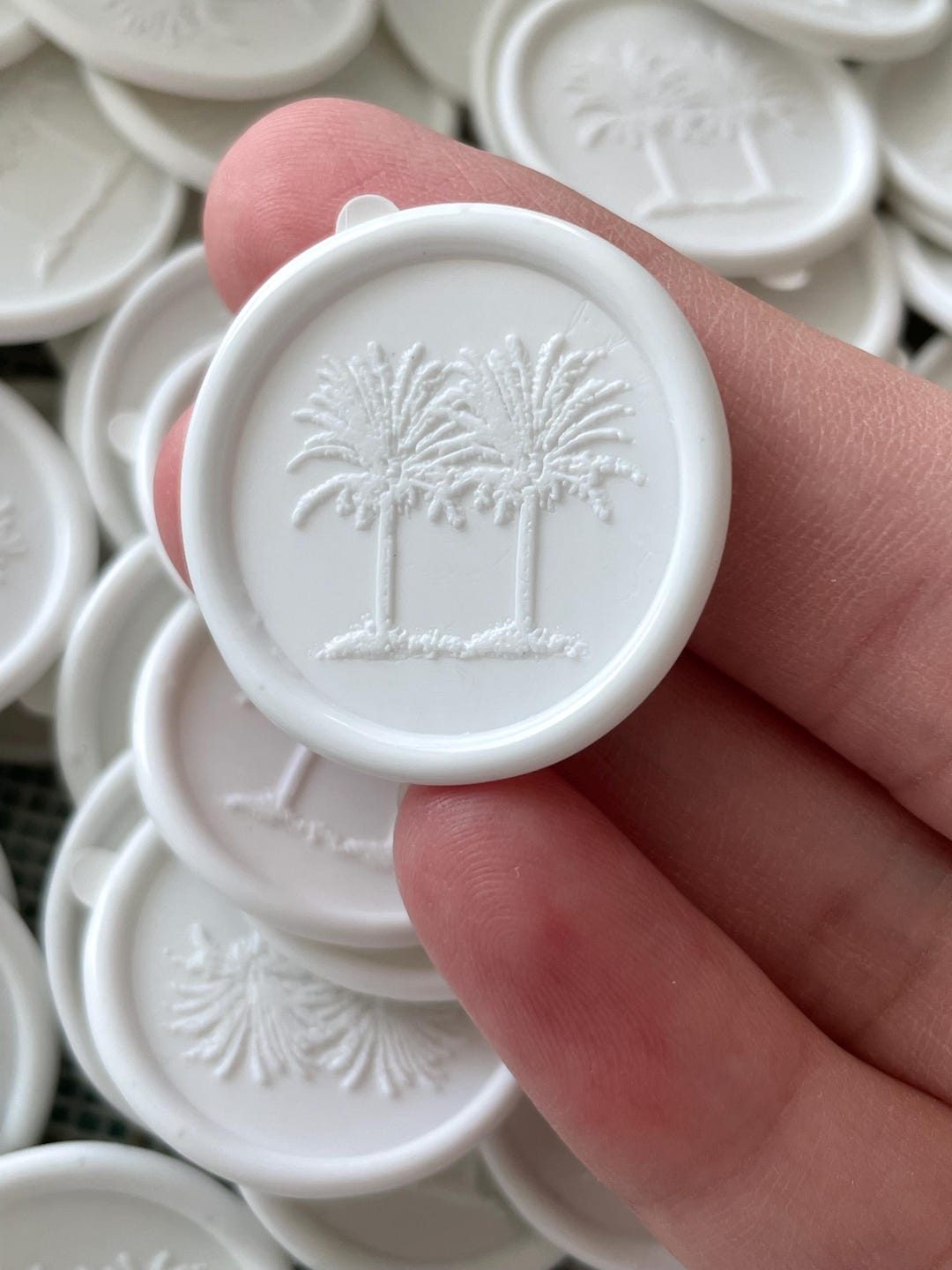 Palm Tree Self Adhesive Wax Seals/ Palm Wax Seal / Beach Wedding / Palm ...