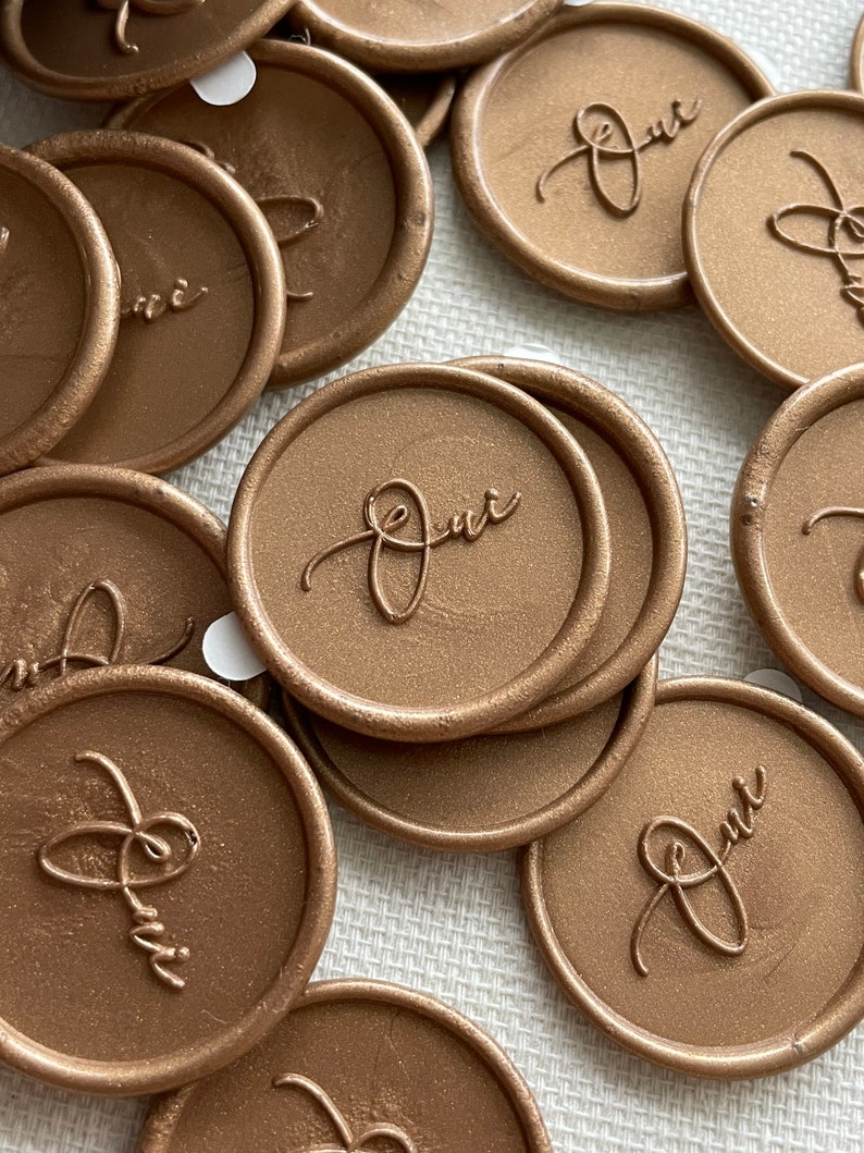 Oui - Self Adhesive Wax Seals - Etsy