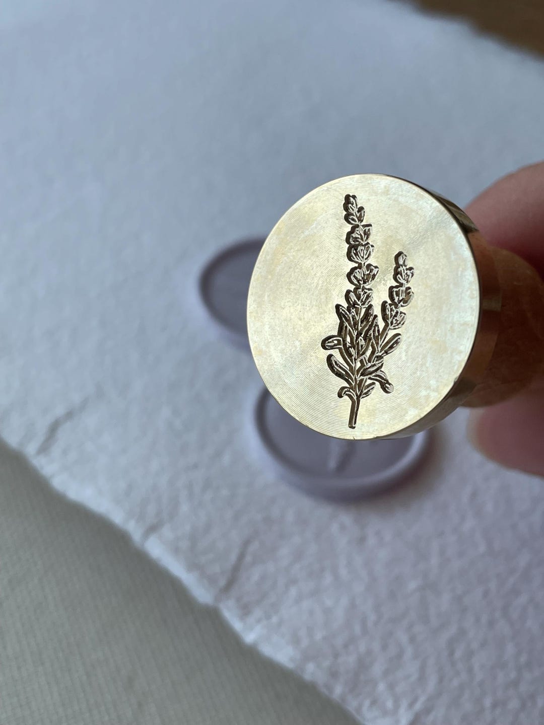 Lavender Wax Stamp - Etsy