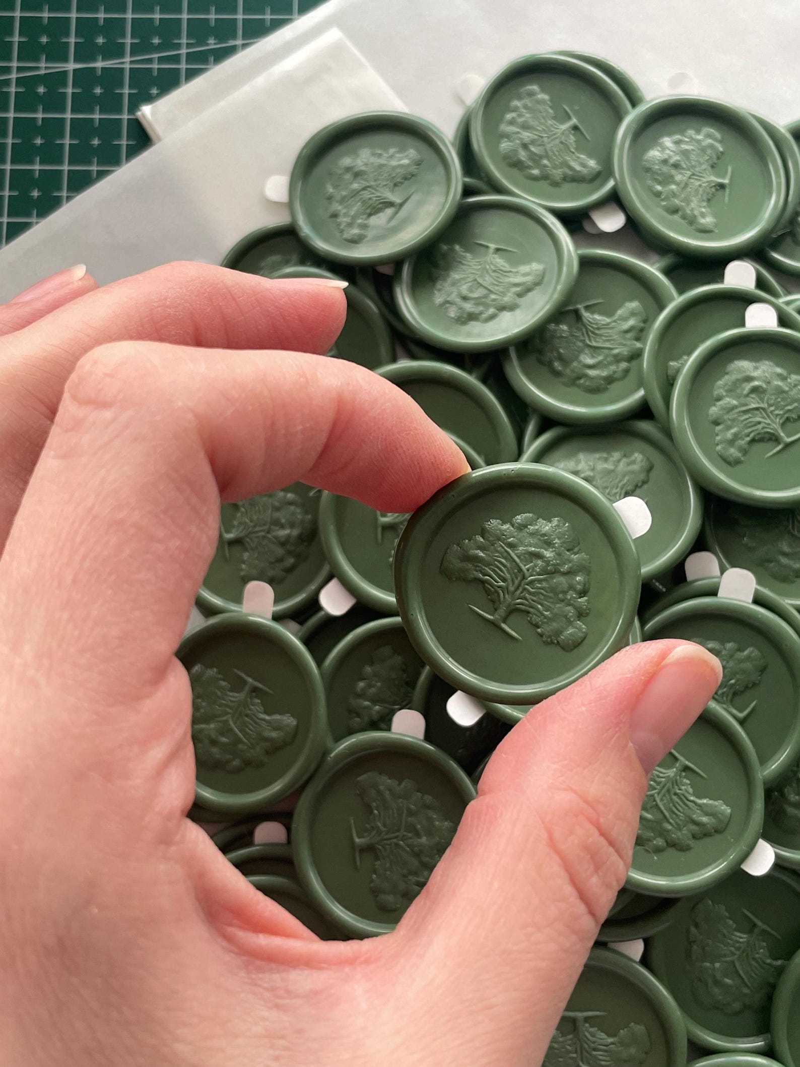 3D Oak Tree Self Adhesive Wax Seals/ Forest Wax Seal / Oak Tree - Etsy