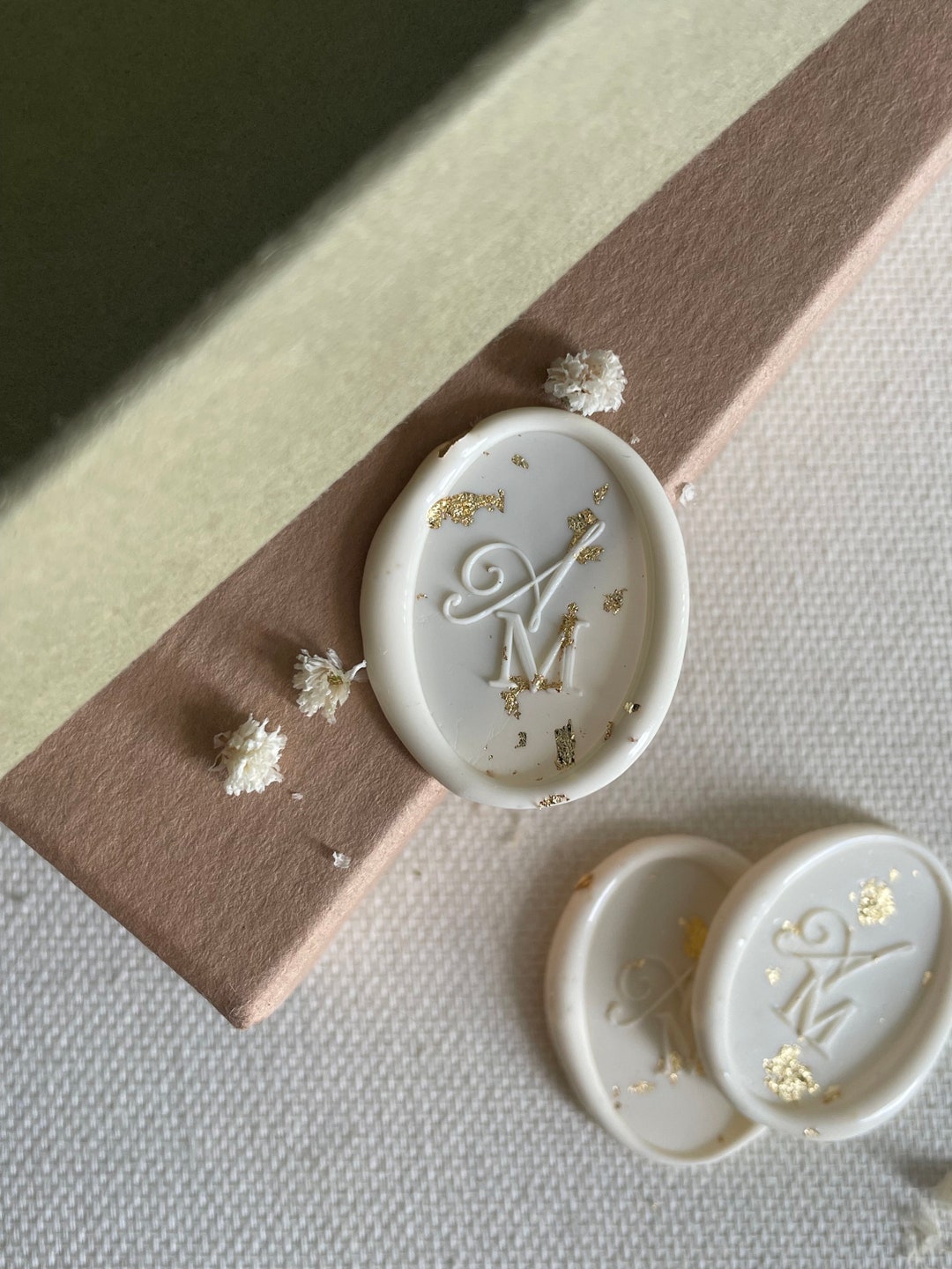 Oval Custom Wax Seals With Your Design With Gold/copper/ Silver Flakes ...